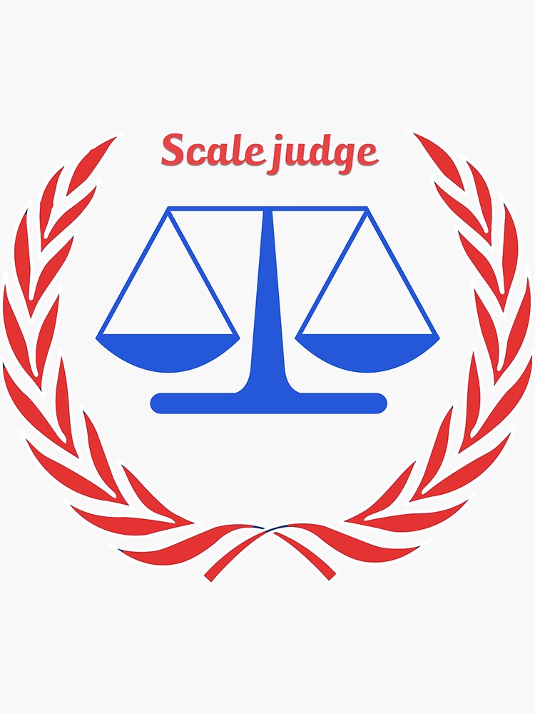"Very beautiful scale judge logo" Sticker by BeautifyDesign | Redbubble