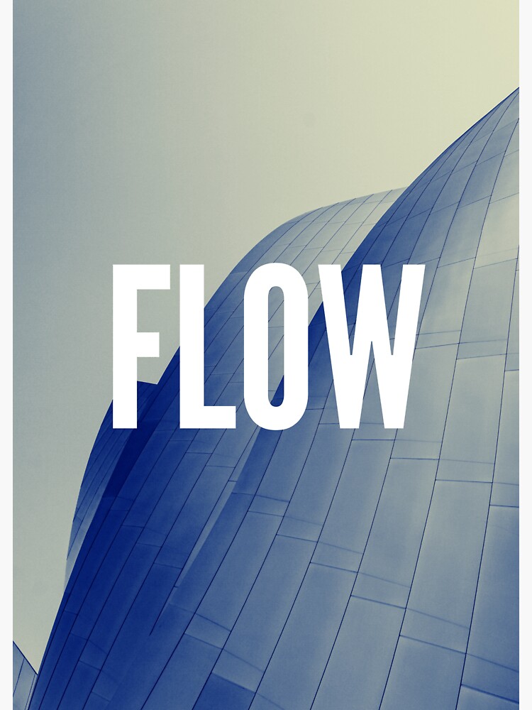 "flow letters with a creative background with gray colors" Sticker for ...