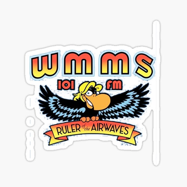"WMMS 101 FM Radio Shirt, Sticker, Hoodie, Decal" Sticker for Sale by ...