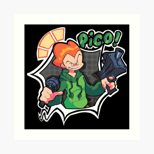 " fnf cute pico Friday funking night lovers best selling gift" Art ...