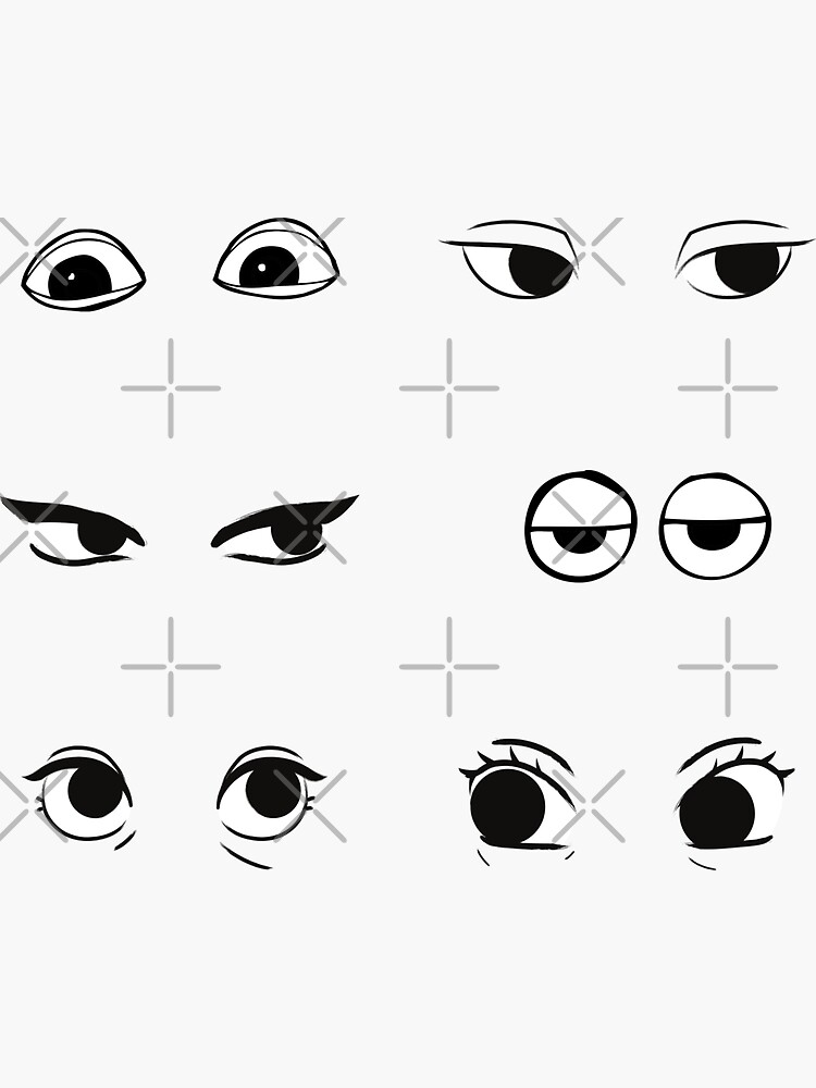 "Judging eyes" Sticker for Sale by myabstractmind | Redbubble