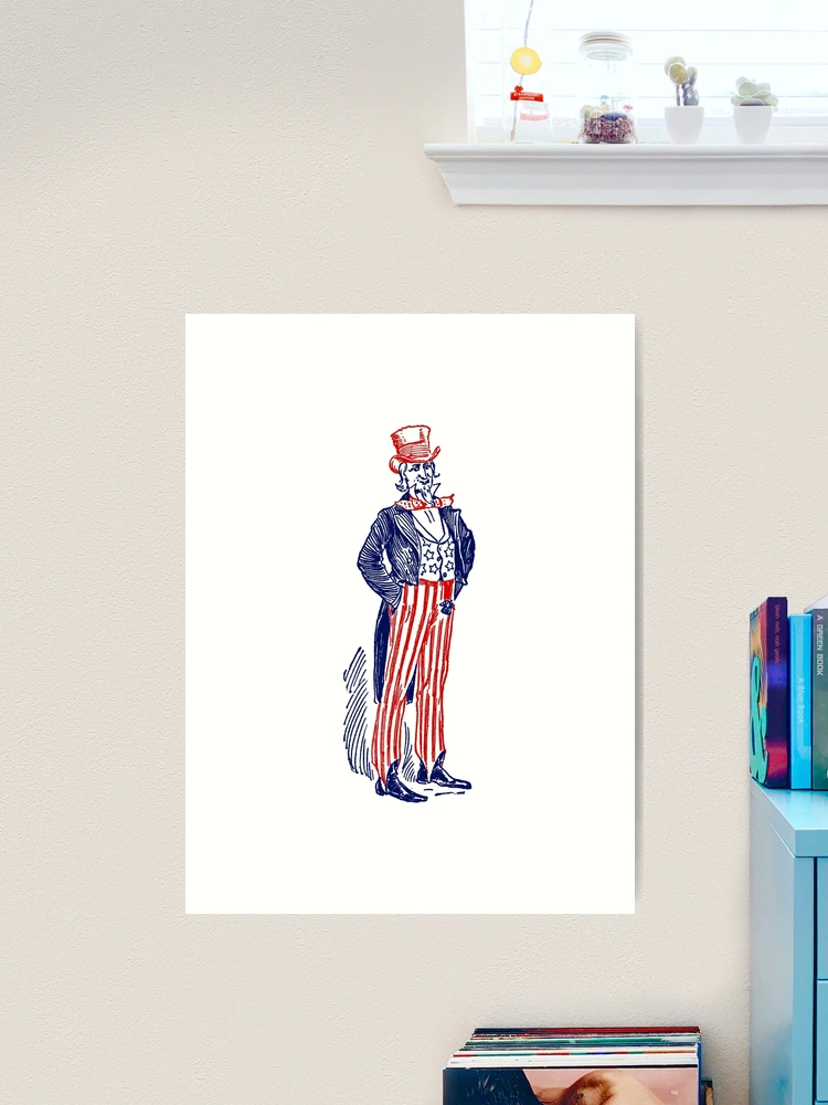 Uncle Sam Standing Ralph Buckwalter | A Folk Art Carved Uncle Sam