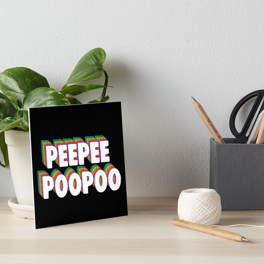 "PEEPEEPOOPOO Meme" Art Board Print by Barnyardy | Redbubble