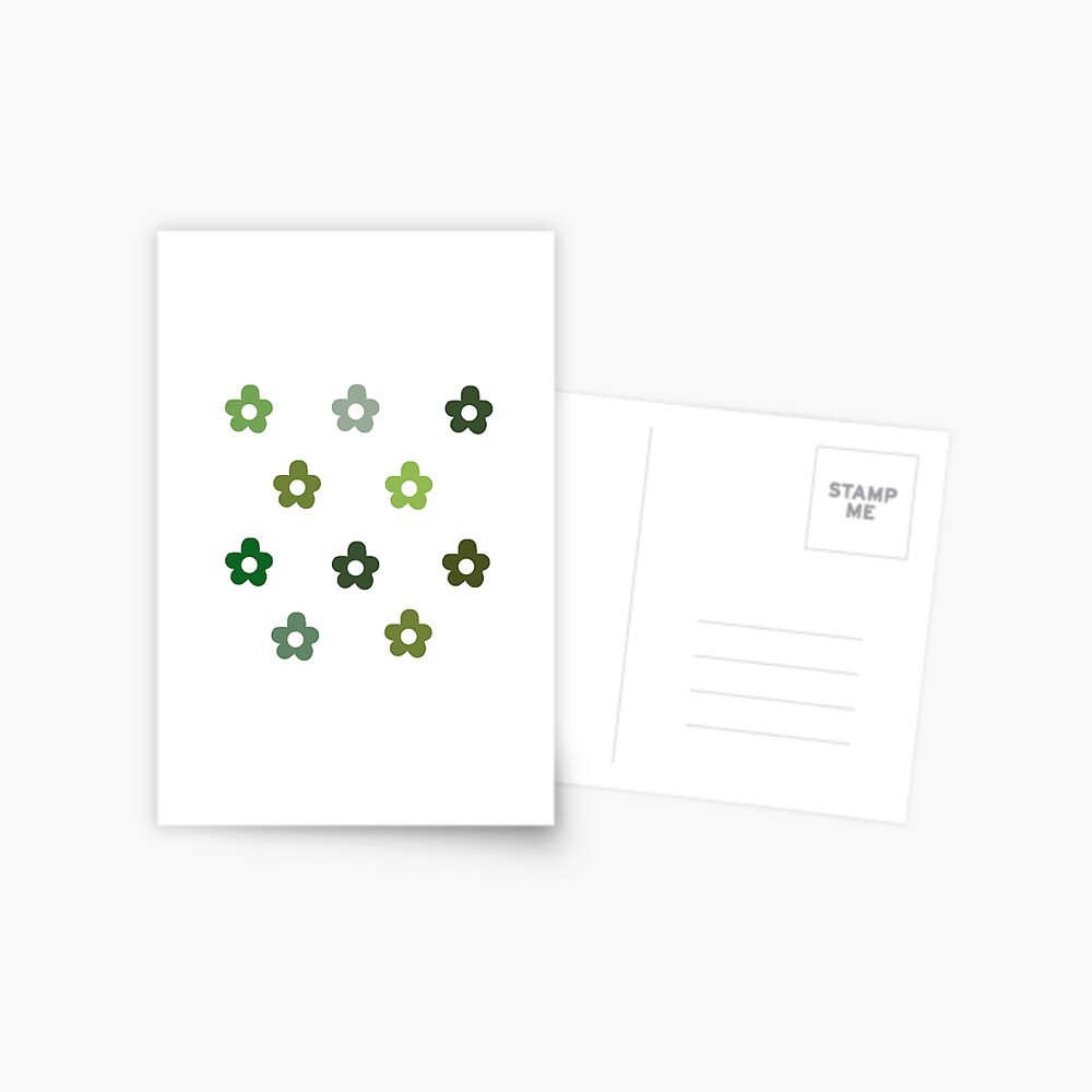 "green flowers pack" Sticker for Sale by baddiedesigns | Redbubble