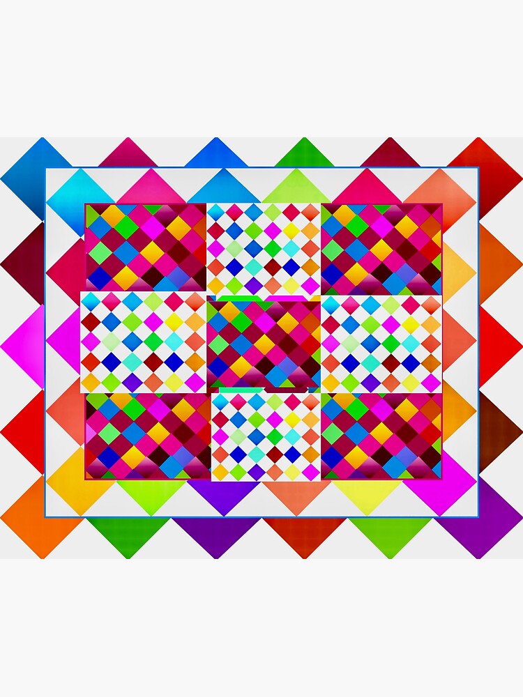 " Colorful Diamonds Fashions & Products" Sticker for Sale by montaque8 ...