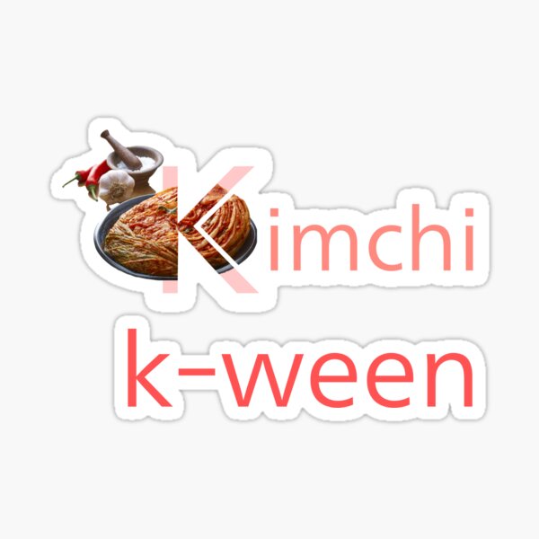 "korean food, kimchi queen" Sticker for Sale by kpop-kdramashop | Redbubble