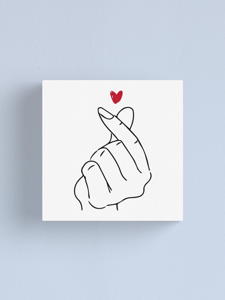 "Korean Heart, Korean Finger Sign, Korean Hand Heart, K-Pop Hand Heart ...