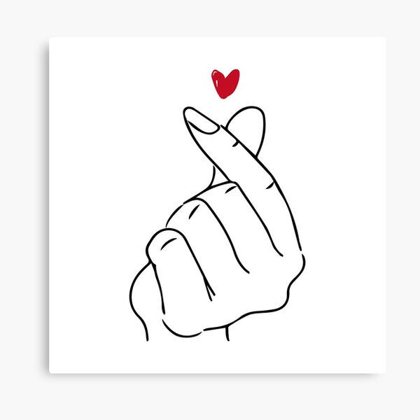 "Korean Heart, Korean Finger Sign, Korean Hand Heart, K-Pop Hand Heart ...