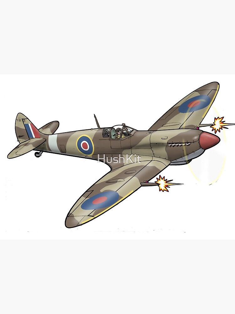 "Supermarine Spitfire Mk IX, RAF, desert scheme " Art Print for Sale by ...