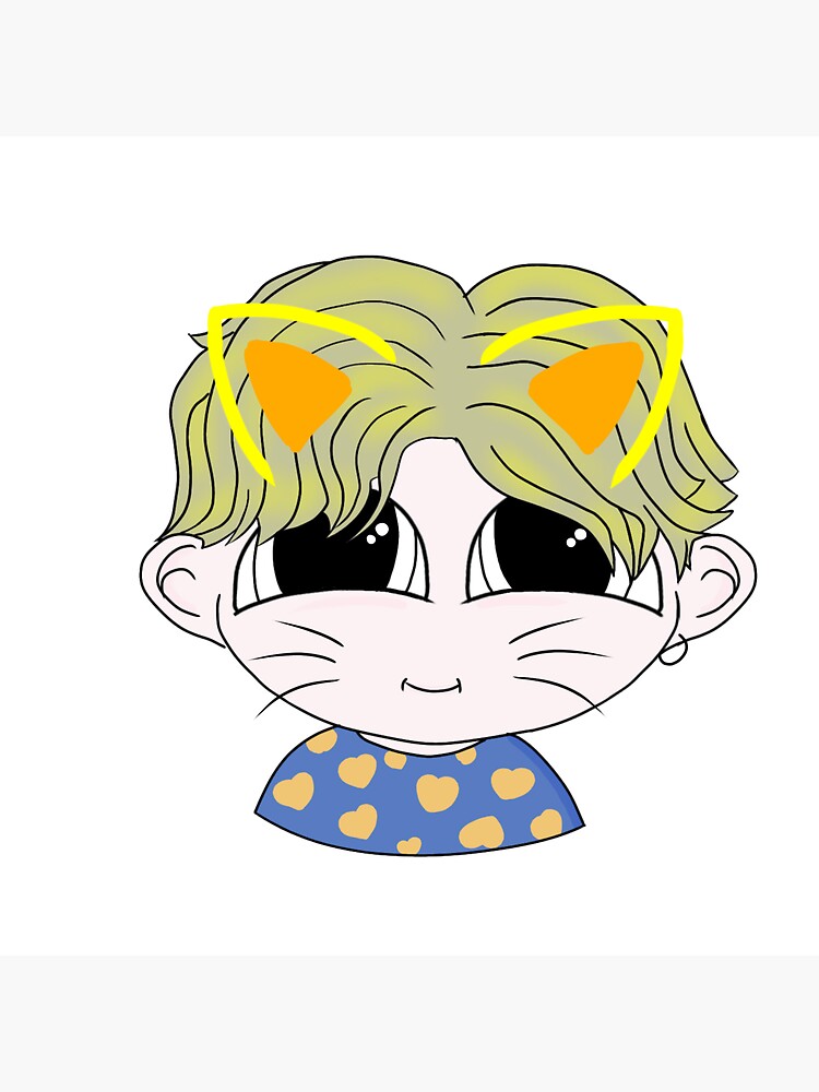 "BTS RM Chibi - Idol filter sticker" Sticker for Sale by MusicVibe ...