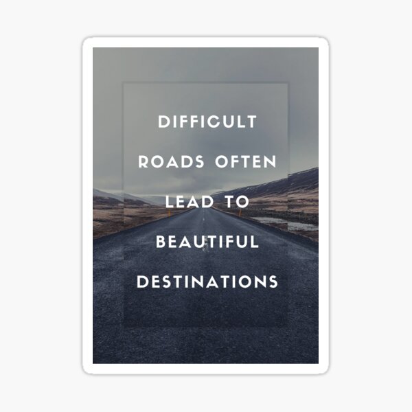 "Difficulty" Sticker for Sale by nikitagj | Redbubble
