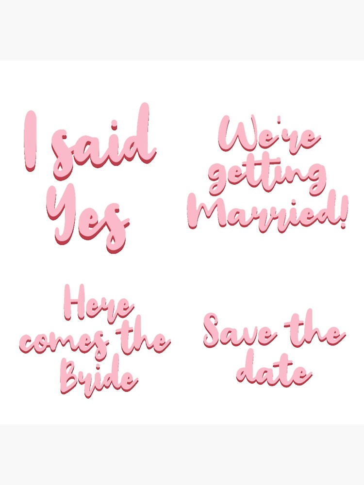 "marriage stickers pack" Poster for Sale by AljaS | Redbubble