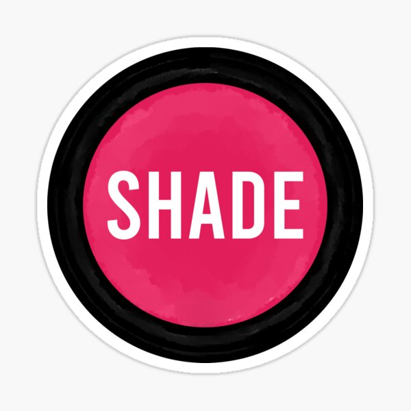 "shade button" Sticker by fernance | Redbubble