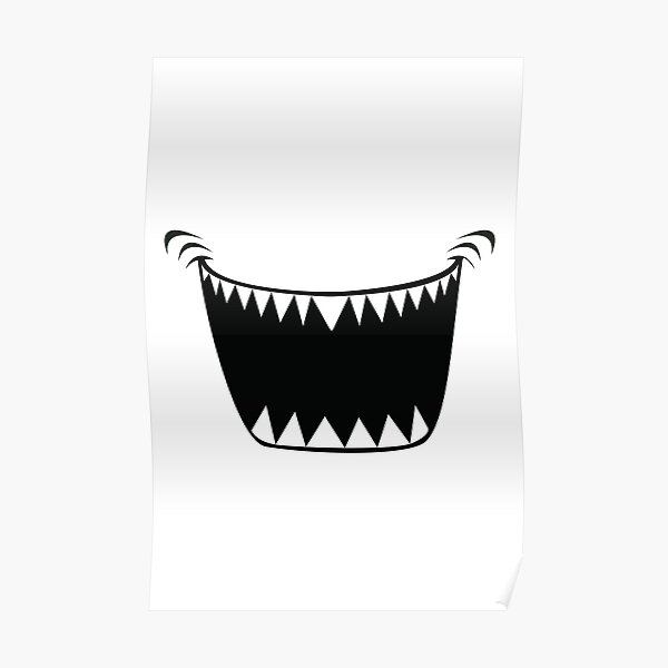 "Mouth - Sharp Teeth" Poster for Sale by blm-bsc | Redbubble