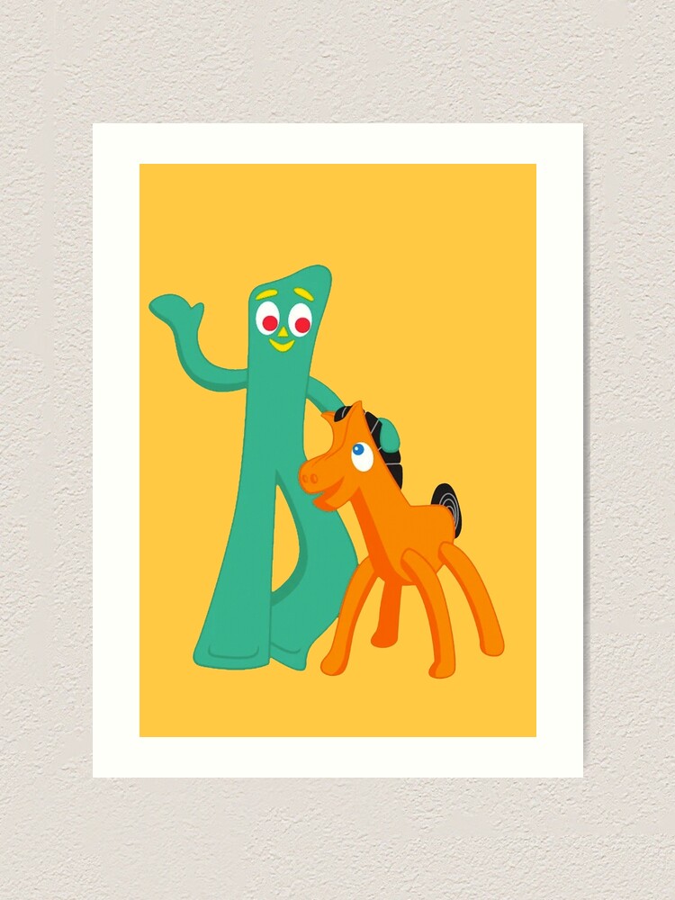 "Gumby and pokey" Art Print by nostalgic-stuff | Redbubble