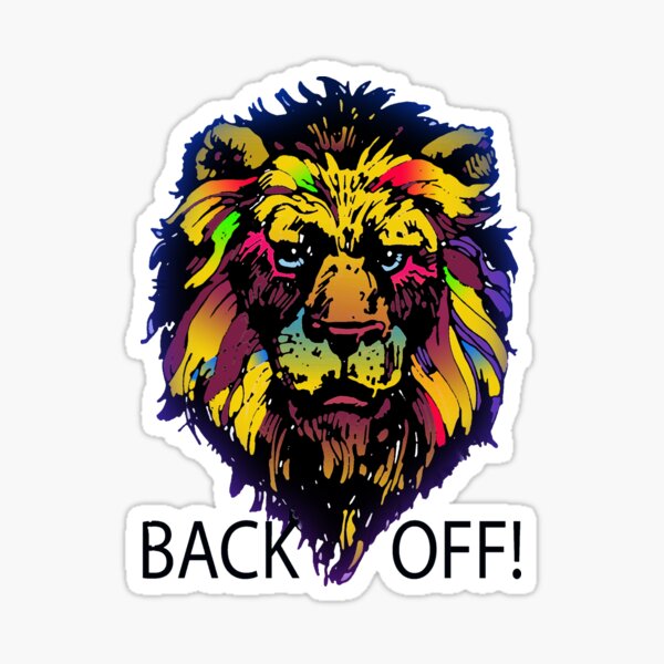 "Back Off (no Background)" Sticker for Sale by johndunn | Redbubble