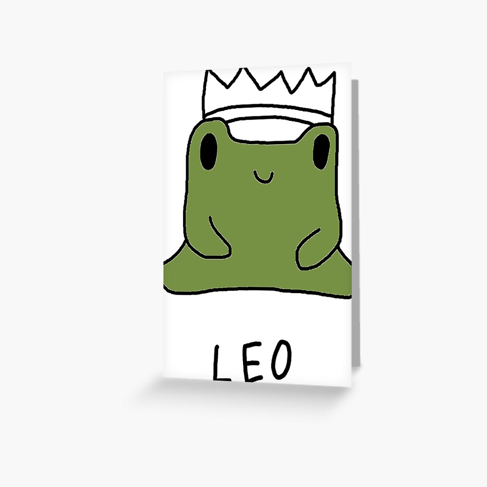"leo frog" Greeting Card by baddiedesigns | Redbubble