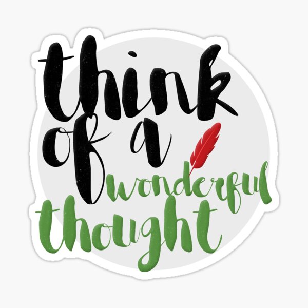 "Wonderful Thought" Sticker by worldofwishes | Redbubble