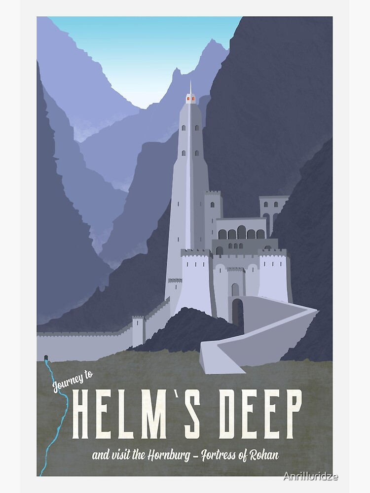 "Helm's Deep Poster" Poster for Sale by AnriIluridze | Redbubble