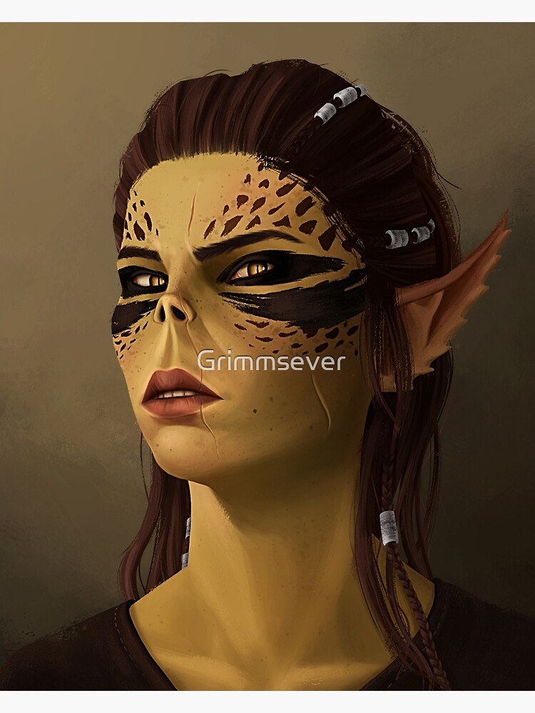 "Lae'zel Portrait" Art Print for Sale by Grimmsever | Redbubble