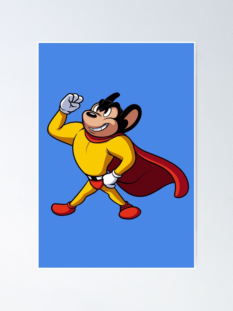"Mighty Mouse superhero " Poster by nostalgic-stuff | Redbubble