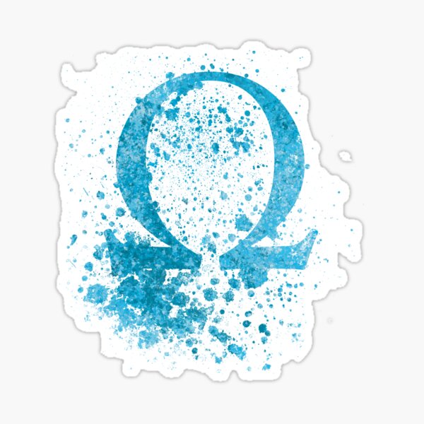"Watercolor Ohm" Sticker for Sale by Infinitesimal-i | Redbubble