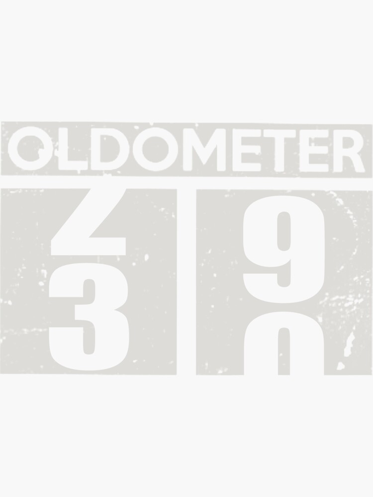 "30th Birthday Gift Oldometer 30 Years Old" Sticker by joykart | Redbubble
