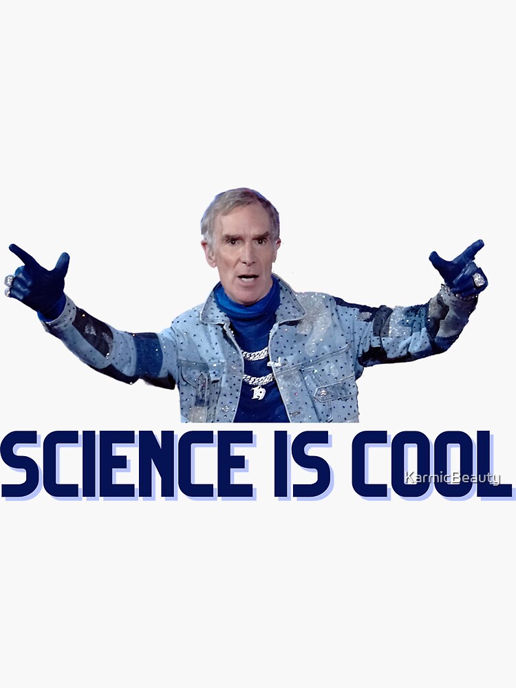 "Science Is Cool" Sticker for Sale by KarmicBeauty | Redbubble