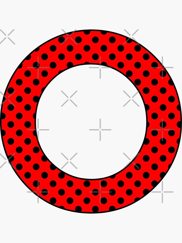 Red And Black Polka Dot Border