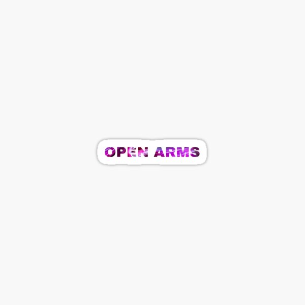 "OPEN ARMS" Sticker for Sale by yusra-habib | Redbubble