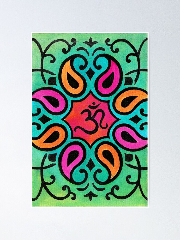"Om" Poster by doodlenidhi | Redbubble