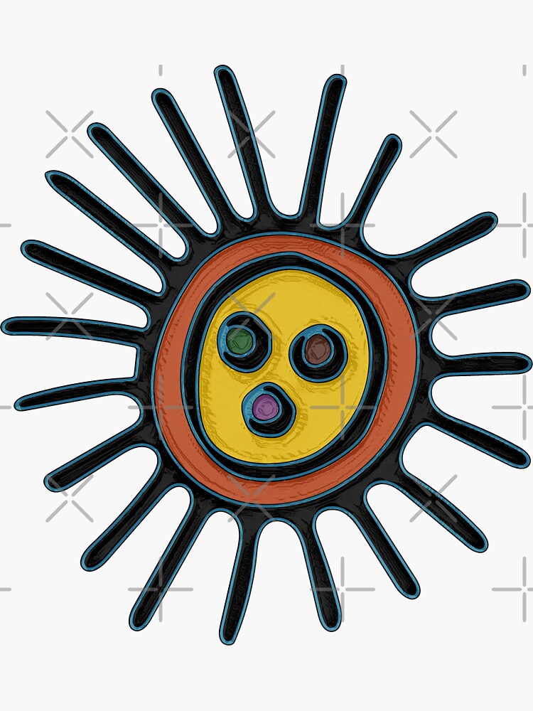 "Taino Sun Symbol color sketch" Sticker for Sale by liamaris | Redbubble