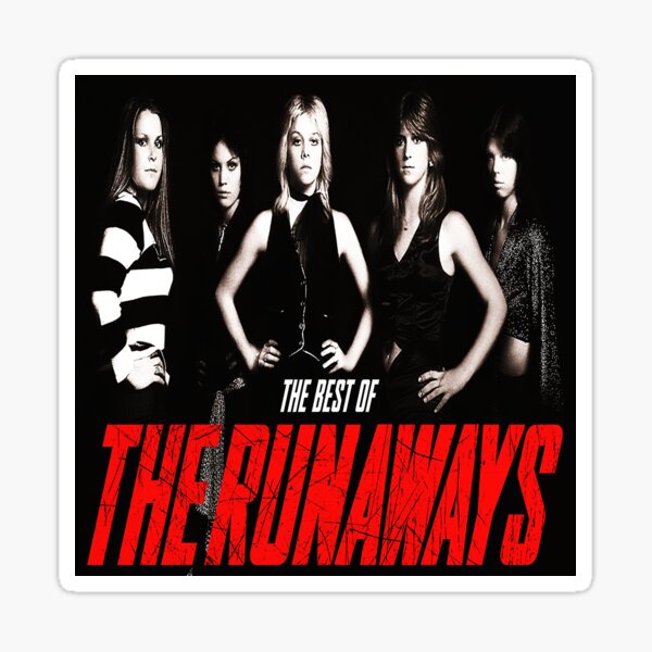 "THE RUNAWAYS " Sticker for Sale by jmosley41 | Redbubble