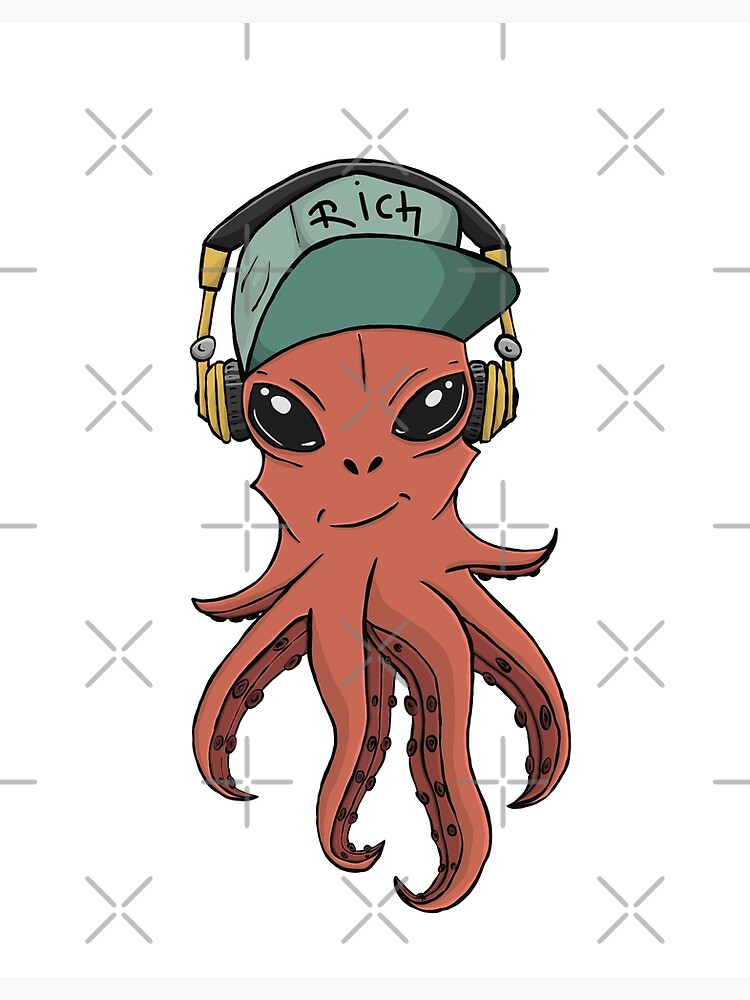"The alien octopus" Poster by Doreto | Redbubble