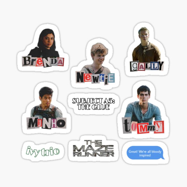 "The Maze Runner Sticker Pack" Sticker for Sale by Evasdooodles | Redbubble