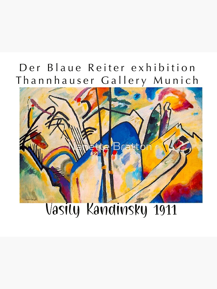 "Blue Rider Group Exhibition- Vasily Kandinsky 1911" Art Print for Sale ...