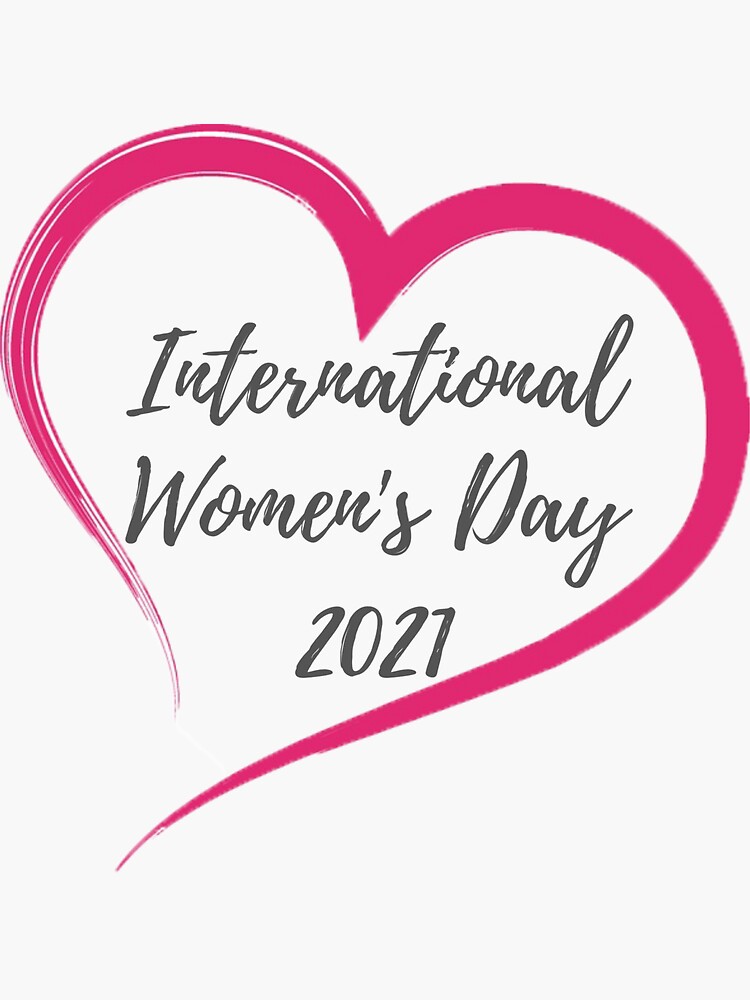 "International Women's Day March 8, 2021" Sticker by Dollor | Redbubble