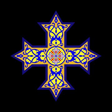 "Coptic Orthodox Cross" Sticker for Sale by mikoala50 | Redbubble