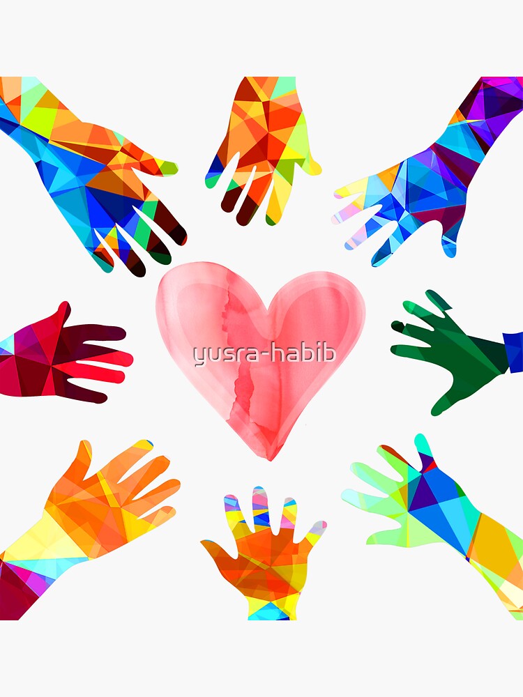 "Open Arms" Sticker for Sale by yusra-habib | Redbubble