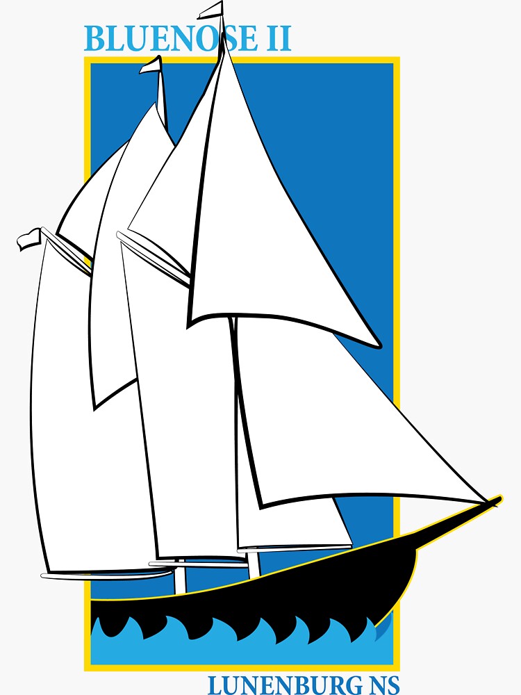 "Bluenose II Lunenburg NS" Sticker for Sale by jadn73 | Redbubble
