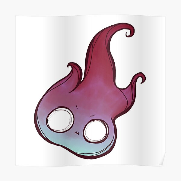 "Flamegry - angry little red flame" Poster for Sale by asasu | Redbubble