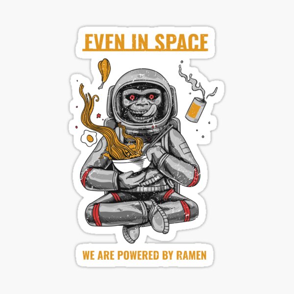 "SPACE DINNER" Sticker by Qualition- | Redbubble