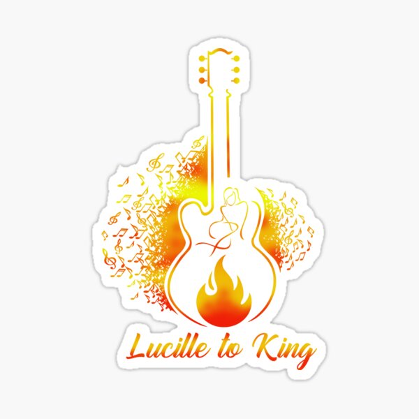 "Lucille to King" Sticker for Sale by Loboarte | Redbubble