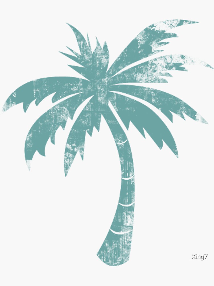 "Summer Caribbean Palm Trees" Sticker for Sale by Xing7 | Redbubble