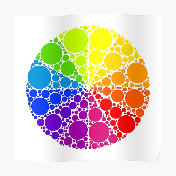 "Color wheel palette or color circle isolated. The physical ...