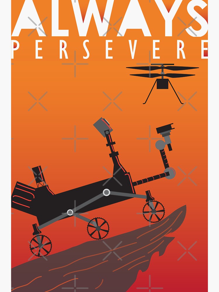 "Always persevere- perseverence edition" Sticker for Sale by ...