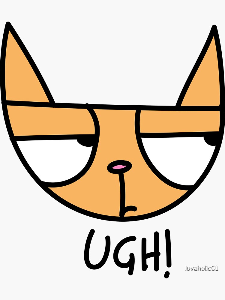 "UGH! Grumpy Cat" Sticker for Sale by luvaholic01 | Redbubble