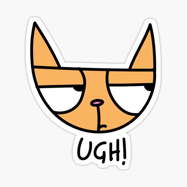 "UGH! Grumpy Cat" Sticker for Sale by luvaholic01 | Redbubble