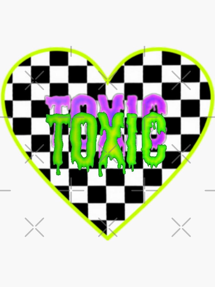 "Toxic Heart" Sticker by Kawaii85 | Redbubble