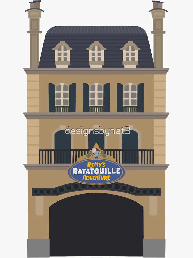 "Epcot Remy’s Ratatouille Adventure Building" Sticker for Sale by ...